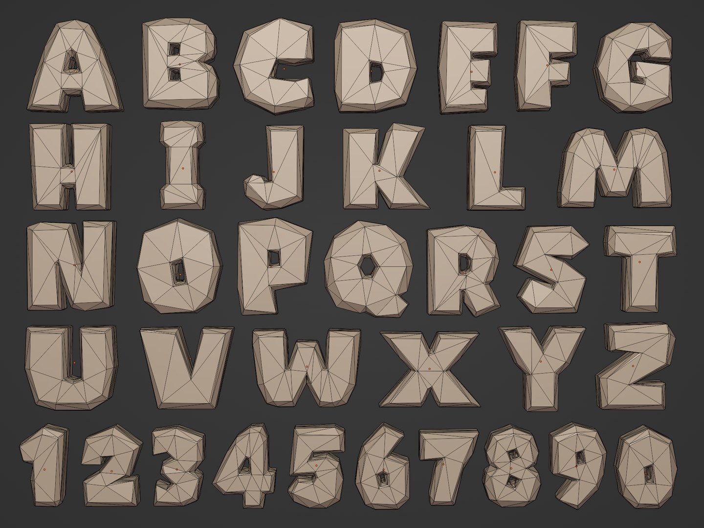 Alphabet Model - TurboSquid 2139919