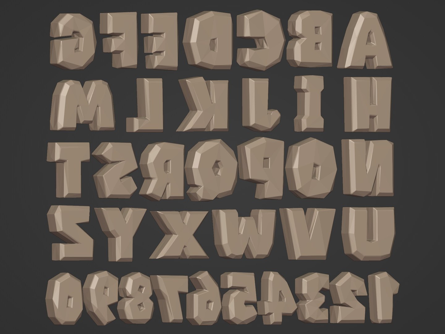 Alphabet Model - TurboSquid 2139919