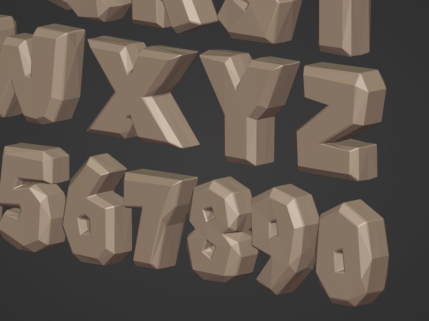 Alphabet Model - TurboSquid 2139919