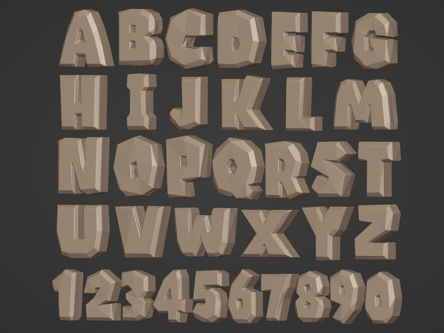 Alphabet Model - TurboSquid 2139919