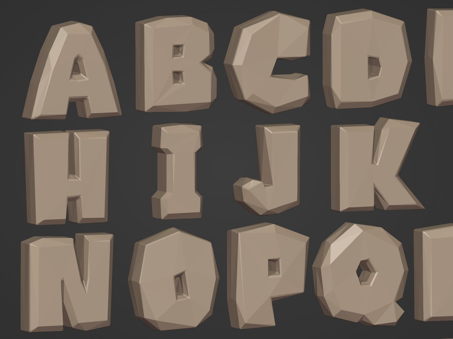 Alphabet Model - TurboSquid 2139919