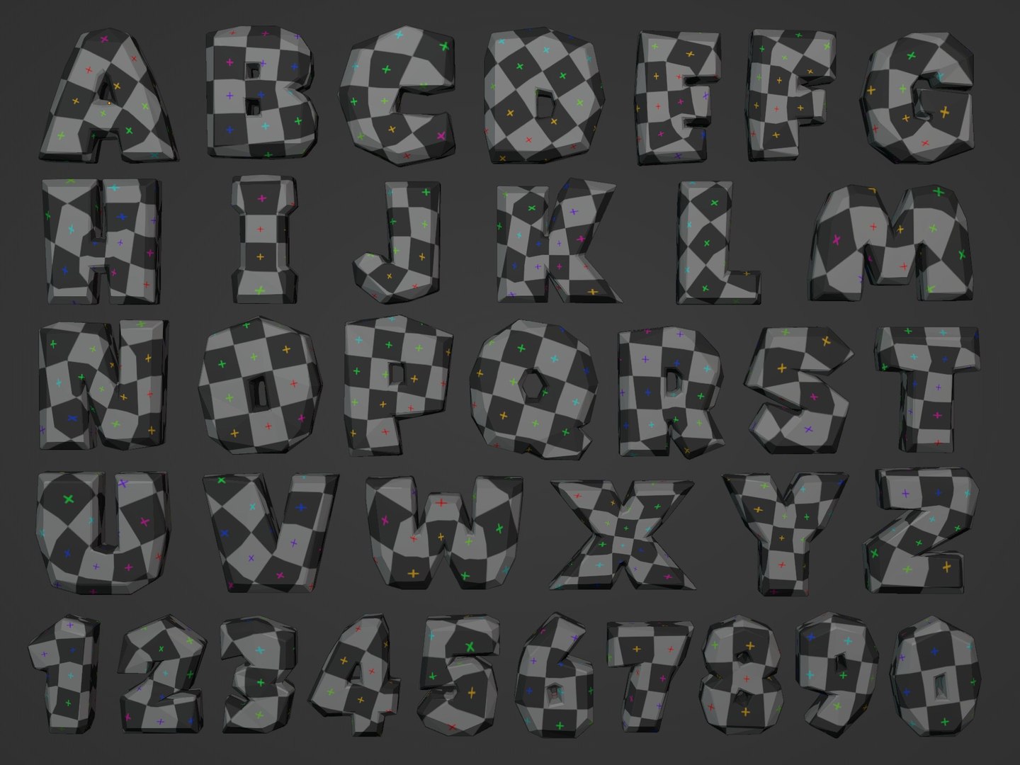 Alphabet Model - TurboSquid 2139919