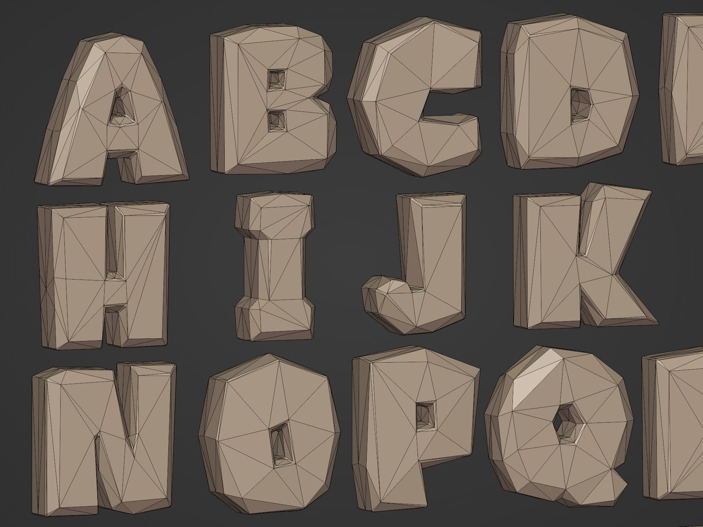 Alphabet Model - TurboSquid 2139919