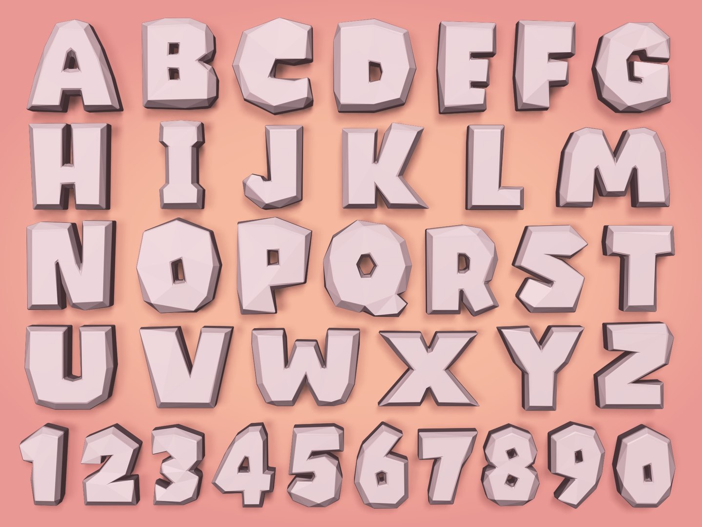 Alphabet Model - TurboSquid 2139919