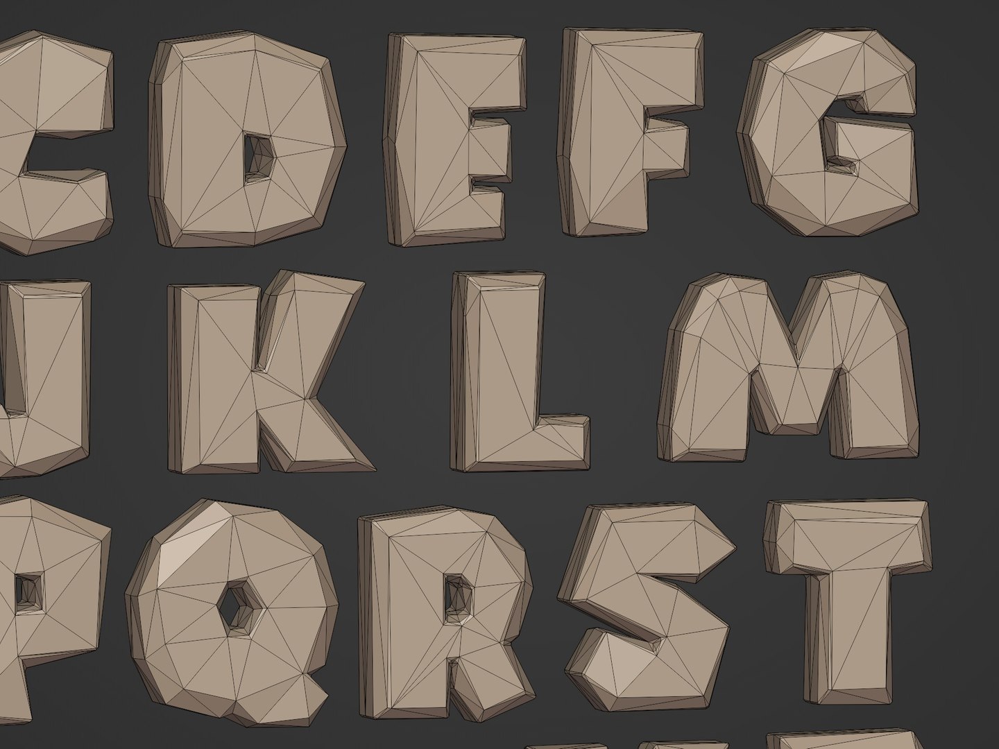 Alphabet Model - TurboSquid 2139919