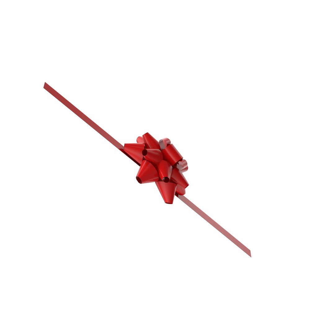 Red Gift Bow 3D Model - TurboSquid 2233379
