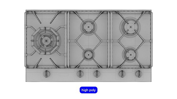 3D модель Cooktop Collection - TurboSquid 1980954