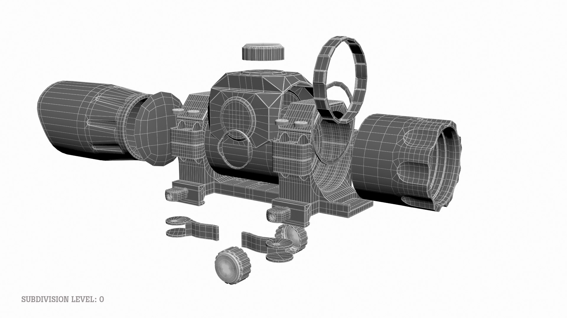 Visor Riser Adapter Dot 3D Model - TurboSquid 1499968