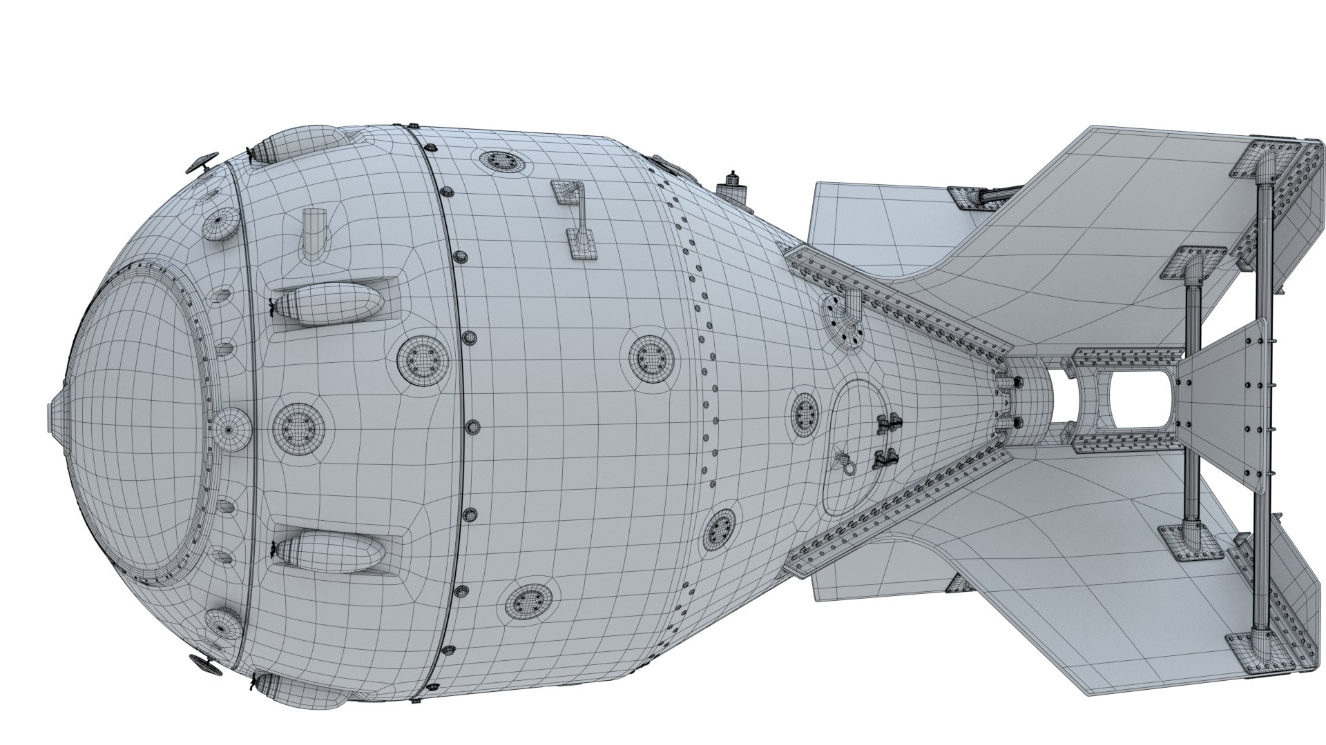 Rds-1 Nuclear Bomb 3D Model - TurboSquid 1197605