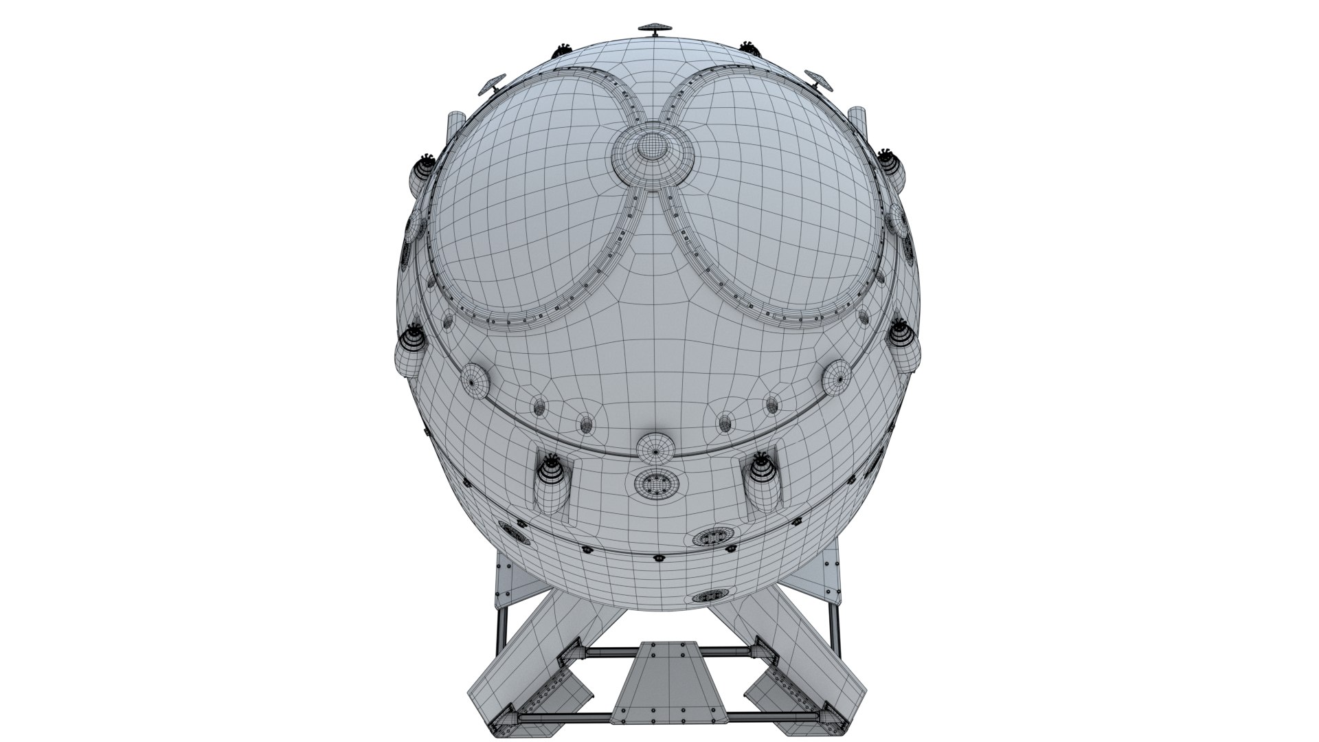 Rds-1 Nuclear Bomb 3D Model - TurboSquid 1197605