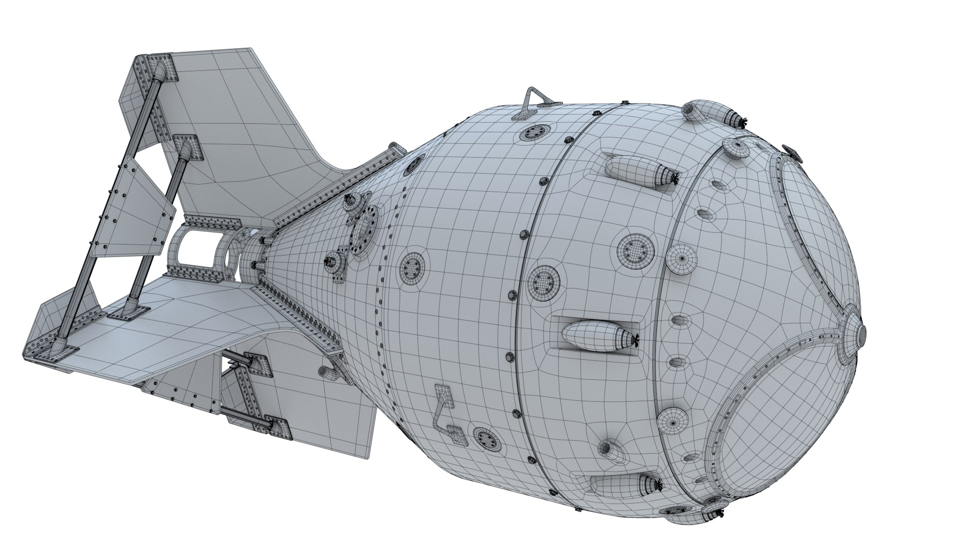 Rds-1 Nuclear Bomb 3D Model - TurboSquid 1197605
