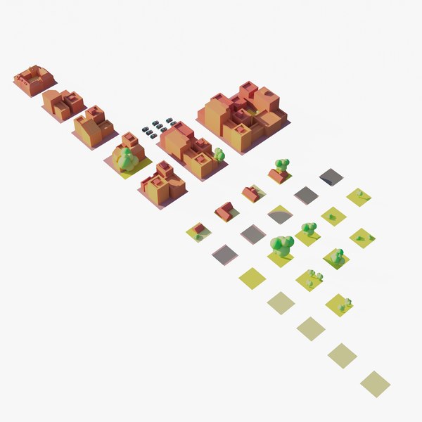 Modular City Builder set 3D model - TurboSquid 1768505