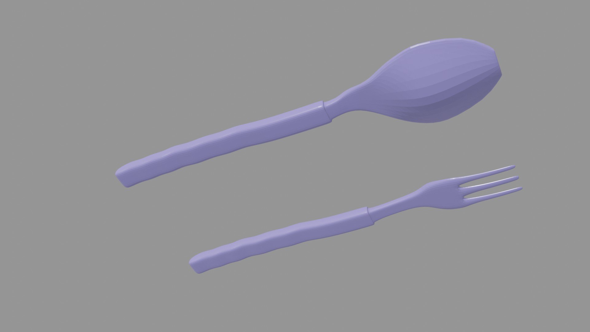 3D Model Assets Pack 3D Printable Plastic Eating Utensils - TurboSquid ...