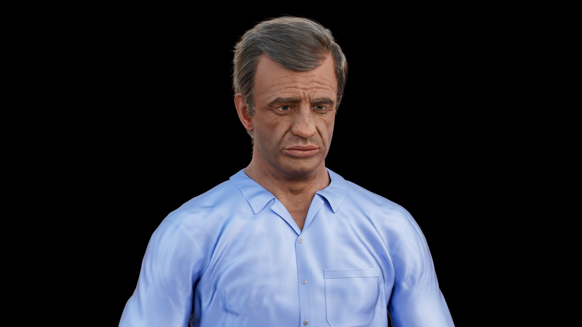 3D Jean-Paul Belmondo - TurboSquid 2116455