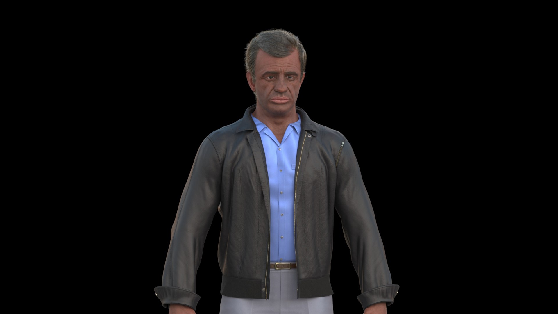 3D Jean-Paul Belmondo - TurboSquid 2116455