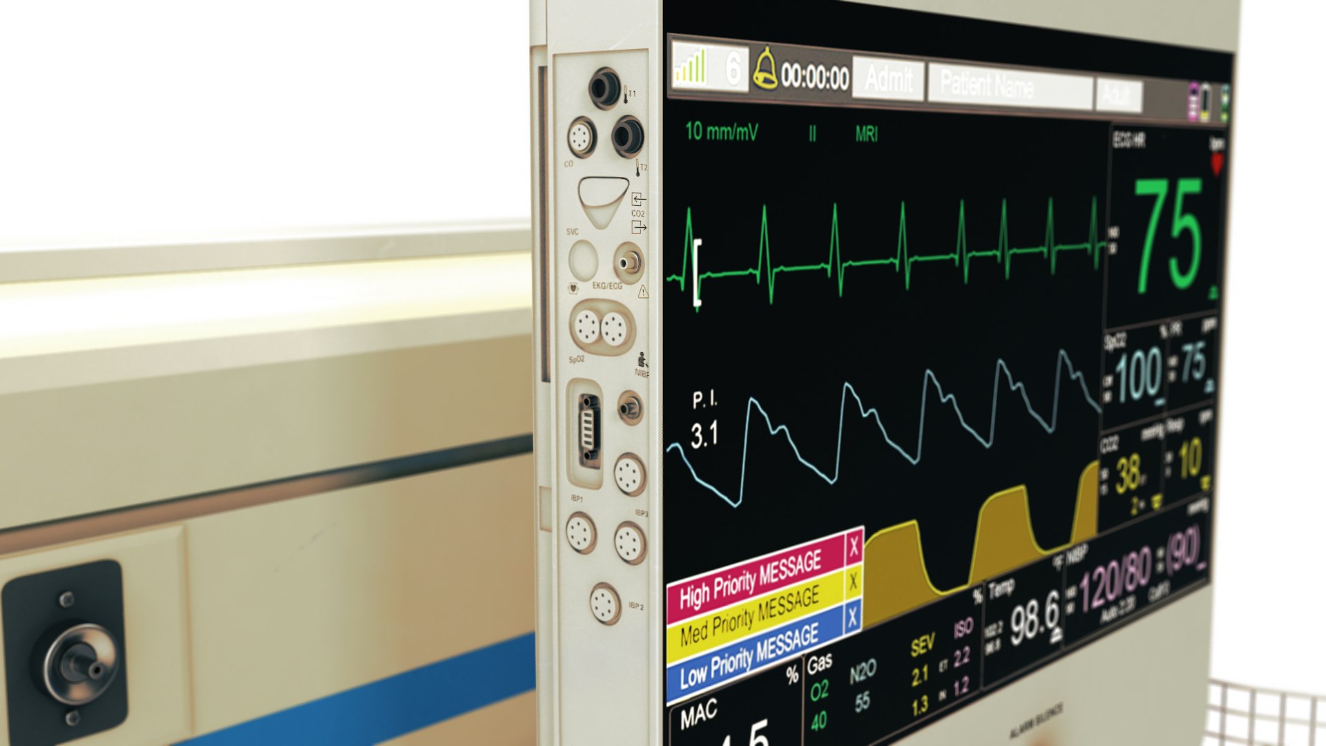 Icu Headbed Set 3D - TurboSquid 1662954