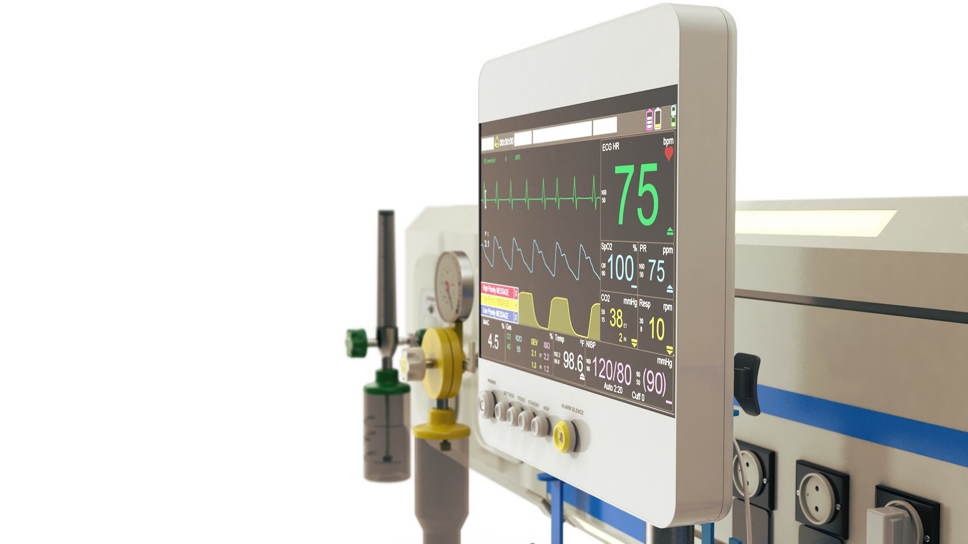 Icu Headbed Set 3D - TurboSquid 1662954