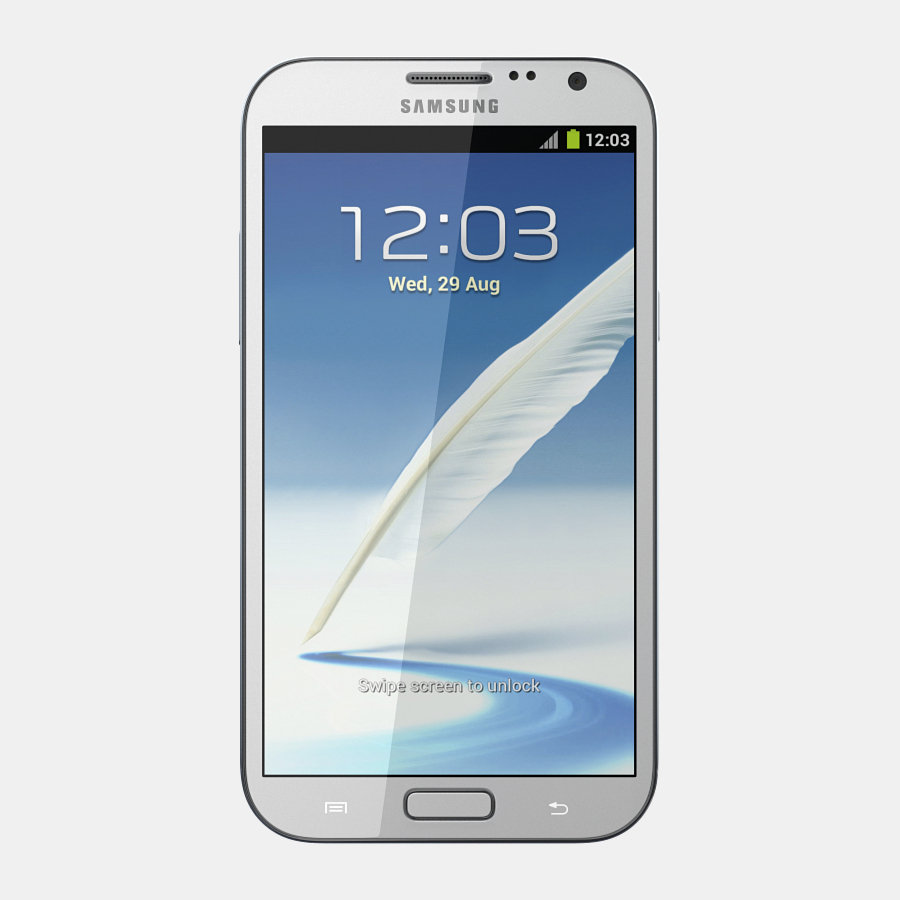 samsung galaxy note ii 3d model