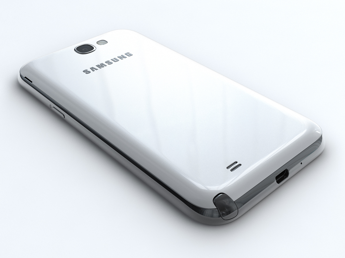 samsung galaxy note ii 3d model