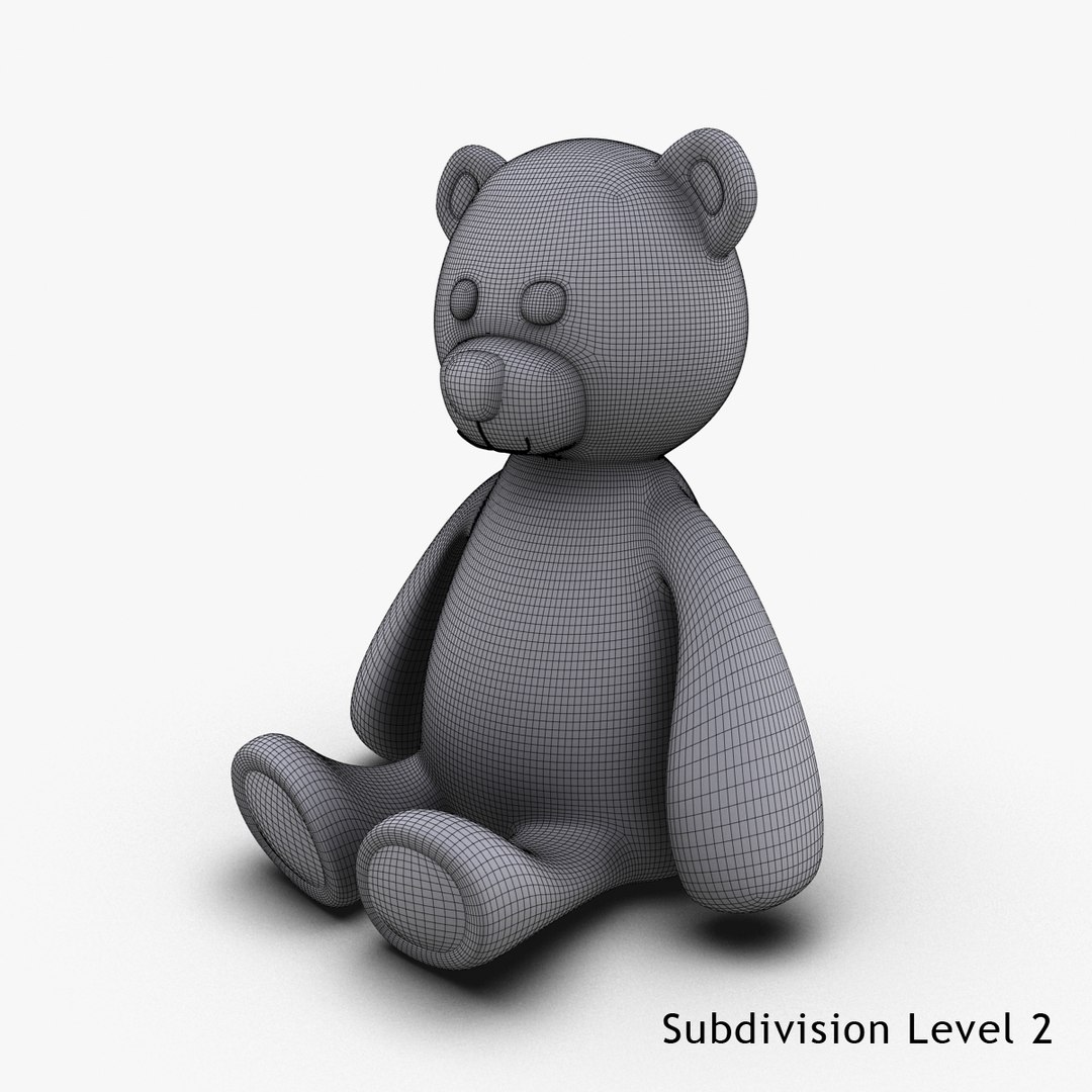 Toy Teddy Bear 3d Obj