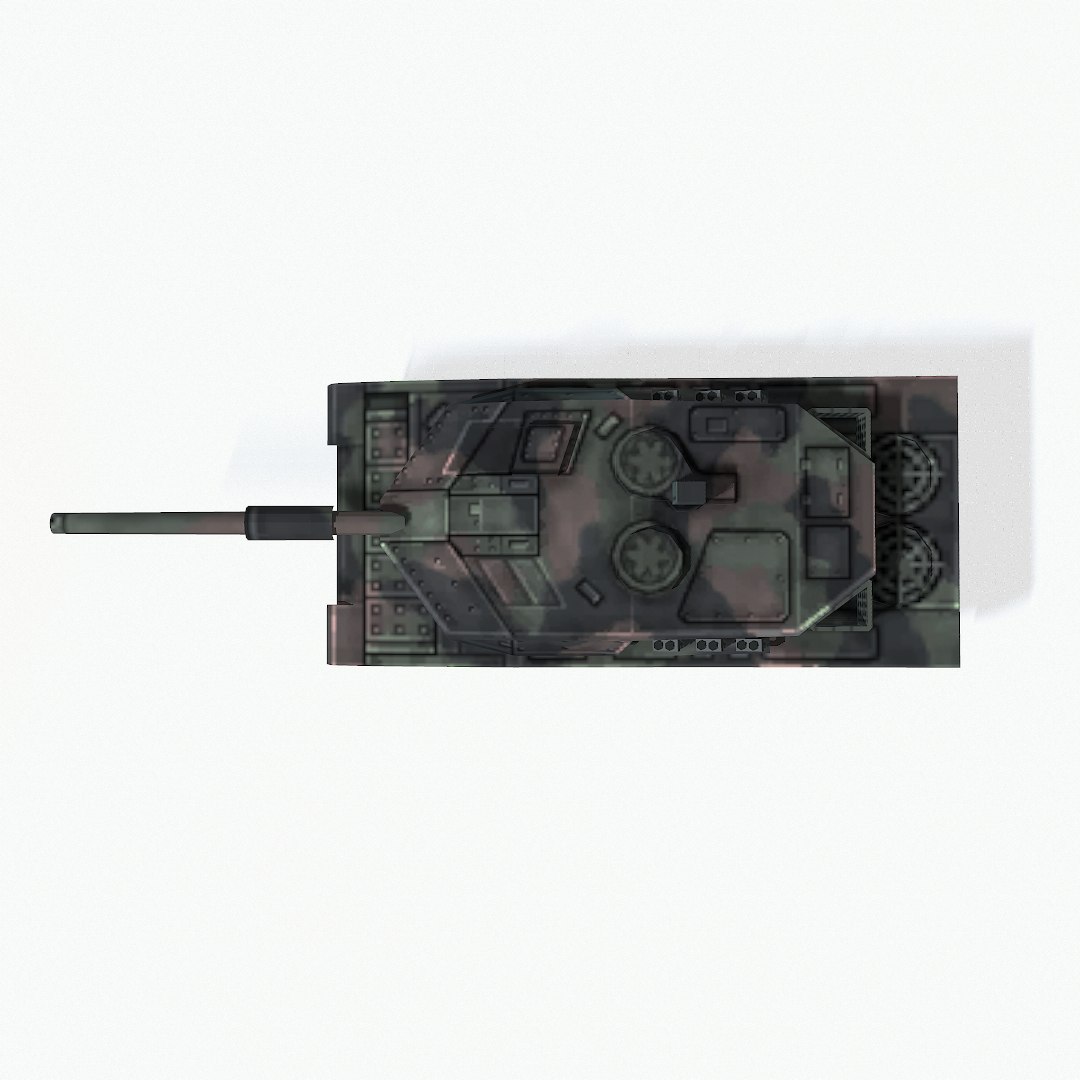 Leopard 2 Battle Tank 3d Model