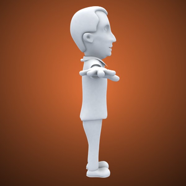 man cartoon 3d model