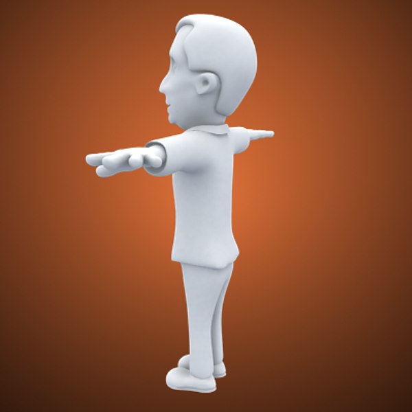 man cartoon 3d model