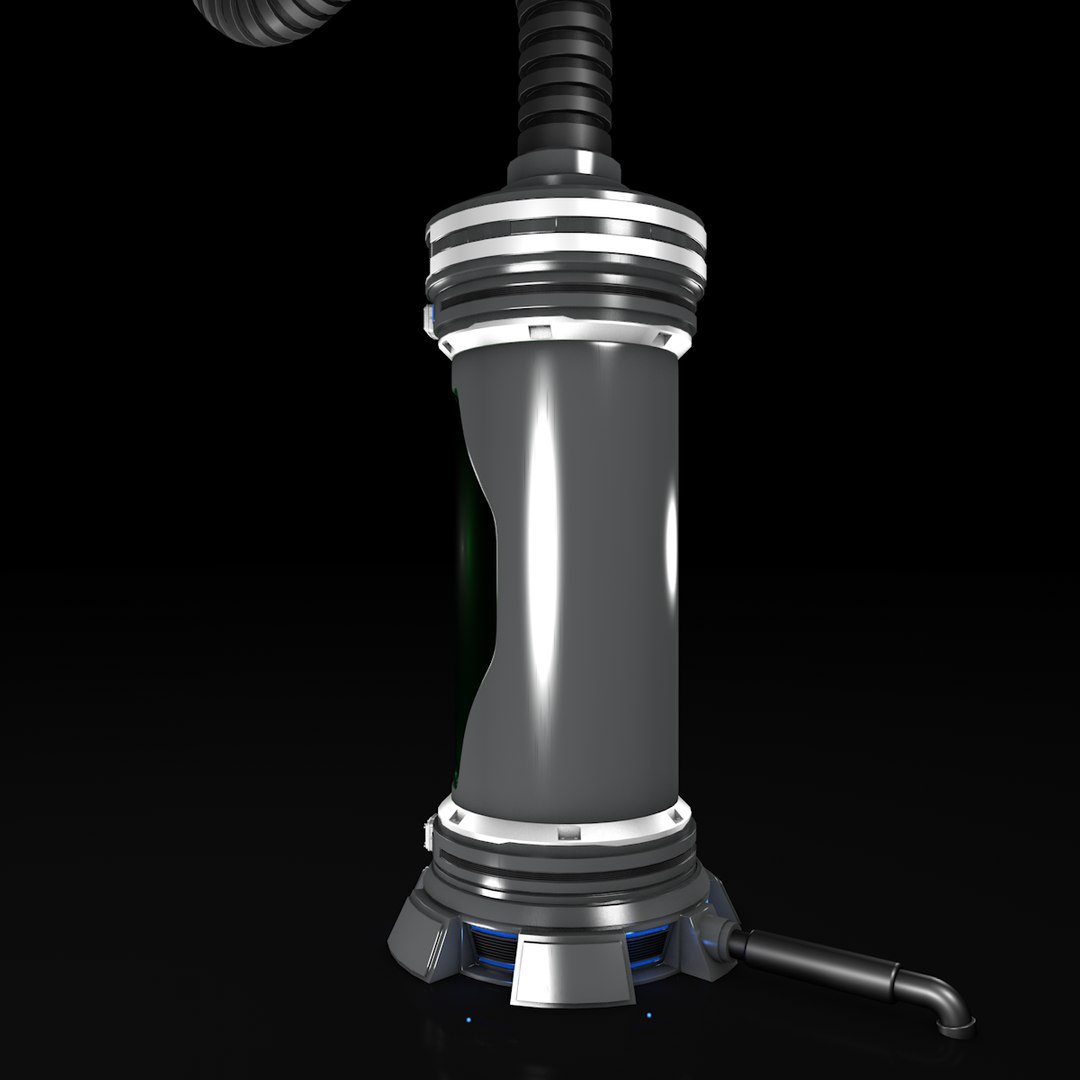 3D Sci Fi Liquid Container - TurboSquid 1382366