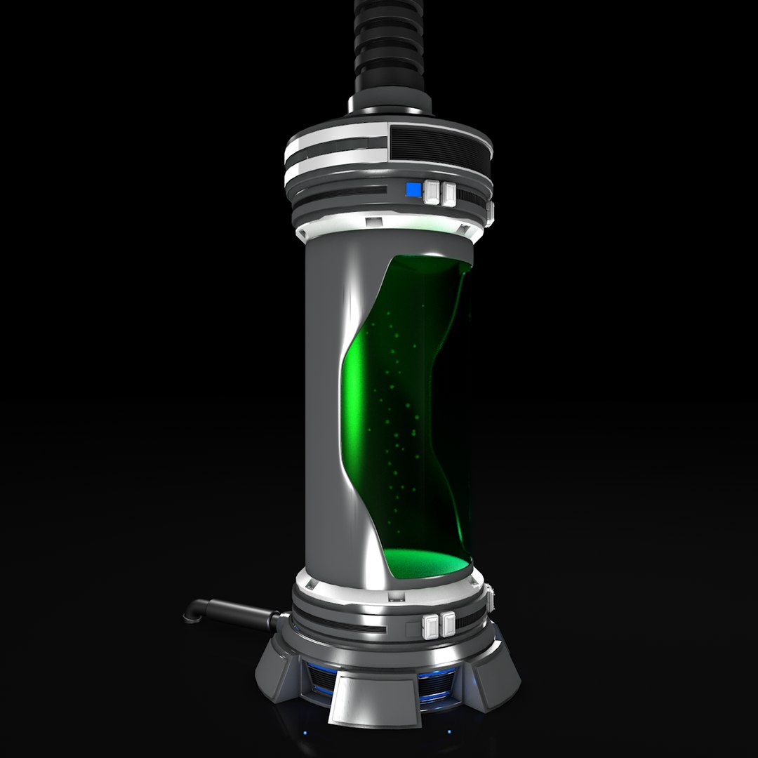 3D Sci Fi Liquid Container - TurboSquid 1382366