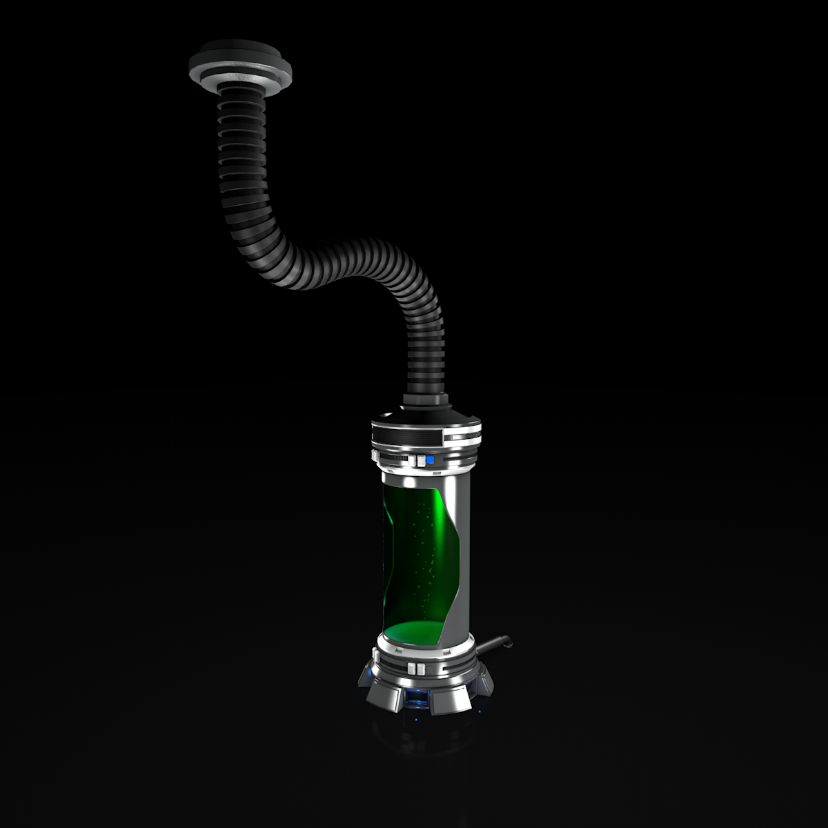 3D sci fi liquid container - TurboSquid 1382366