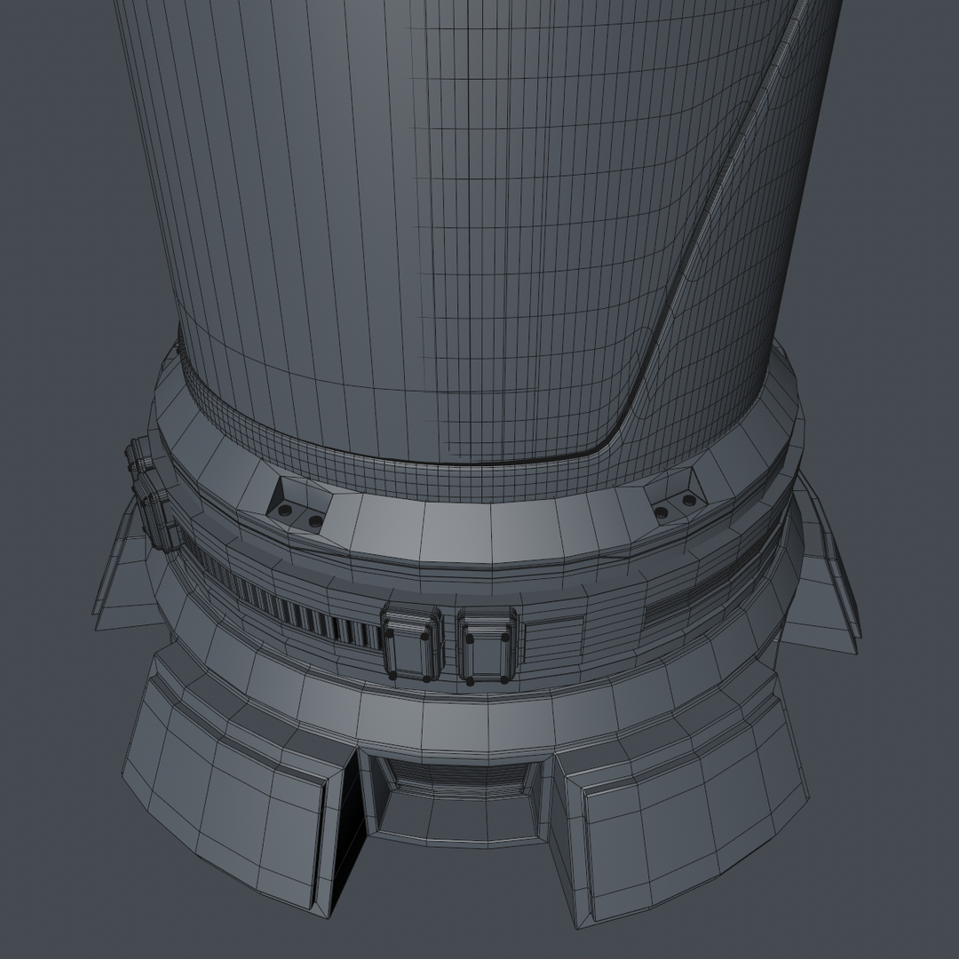 3D sci fi liquid container - TurboSquid 1382366