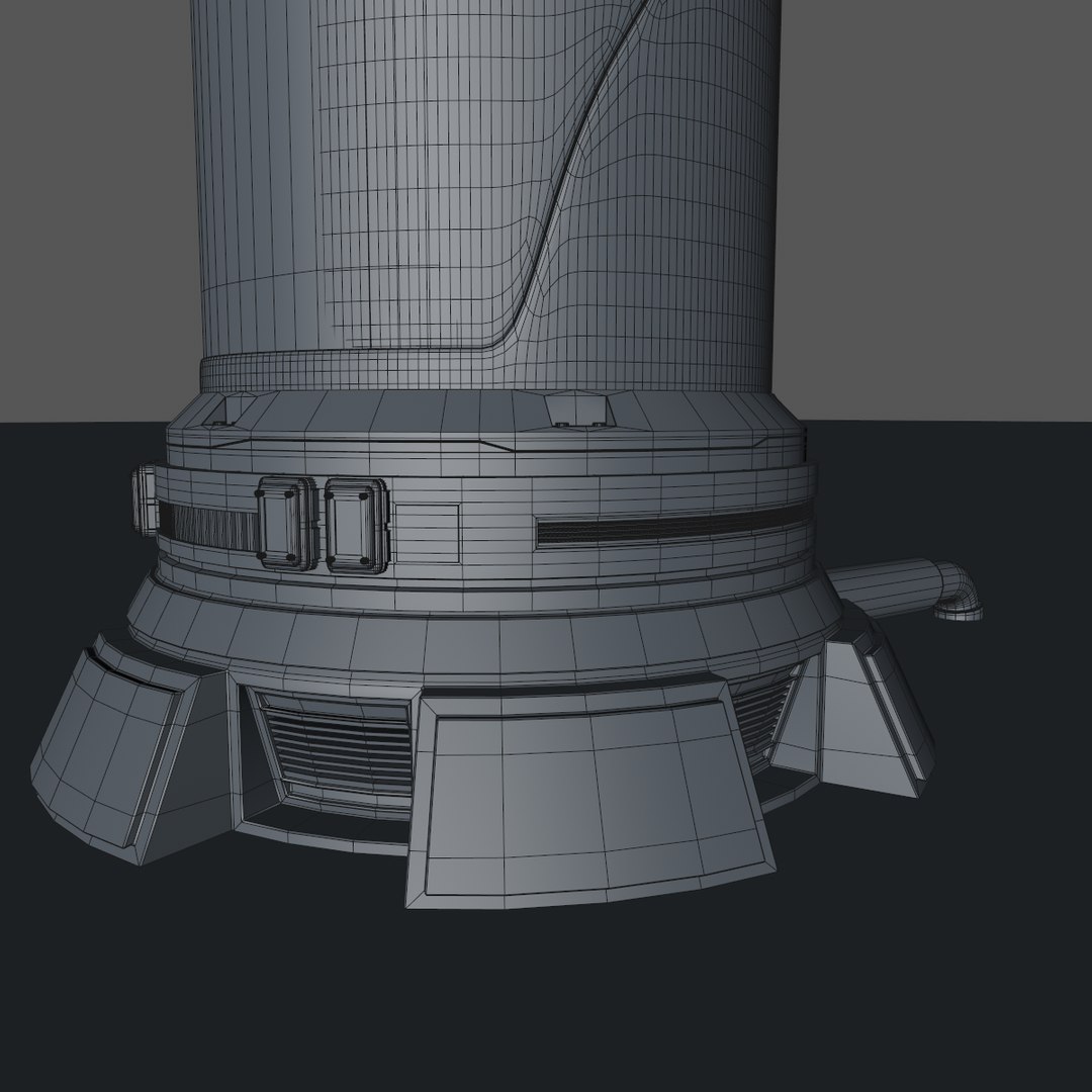 3D Sci Fi Liquid Container - TurboSquid 1382366