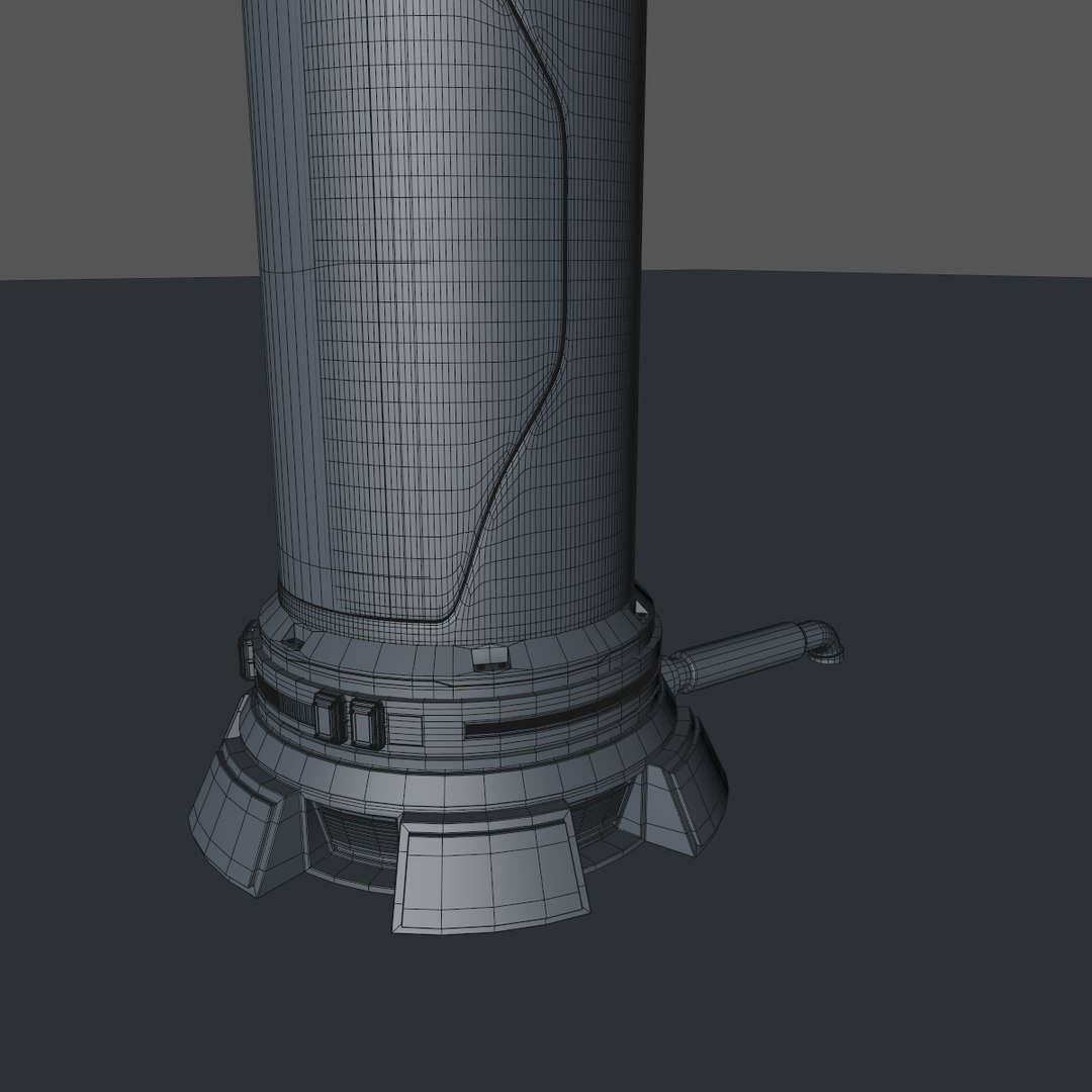 3D Sci Fi Liquid Container - TurboSquid 1382366