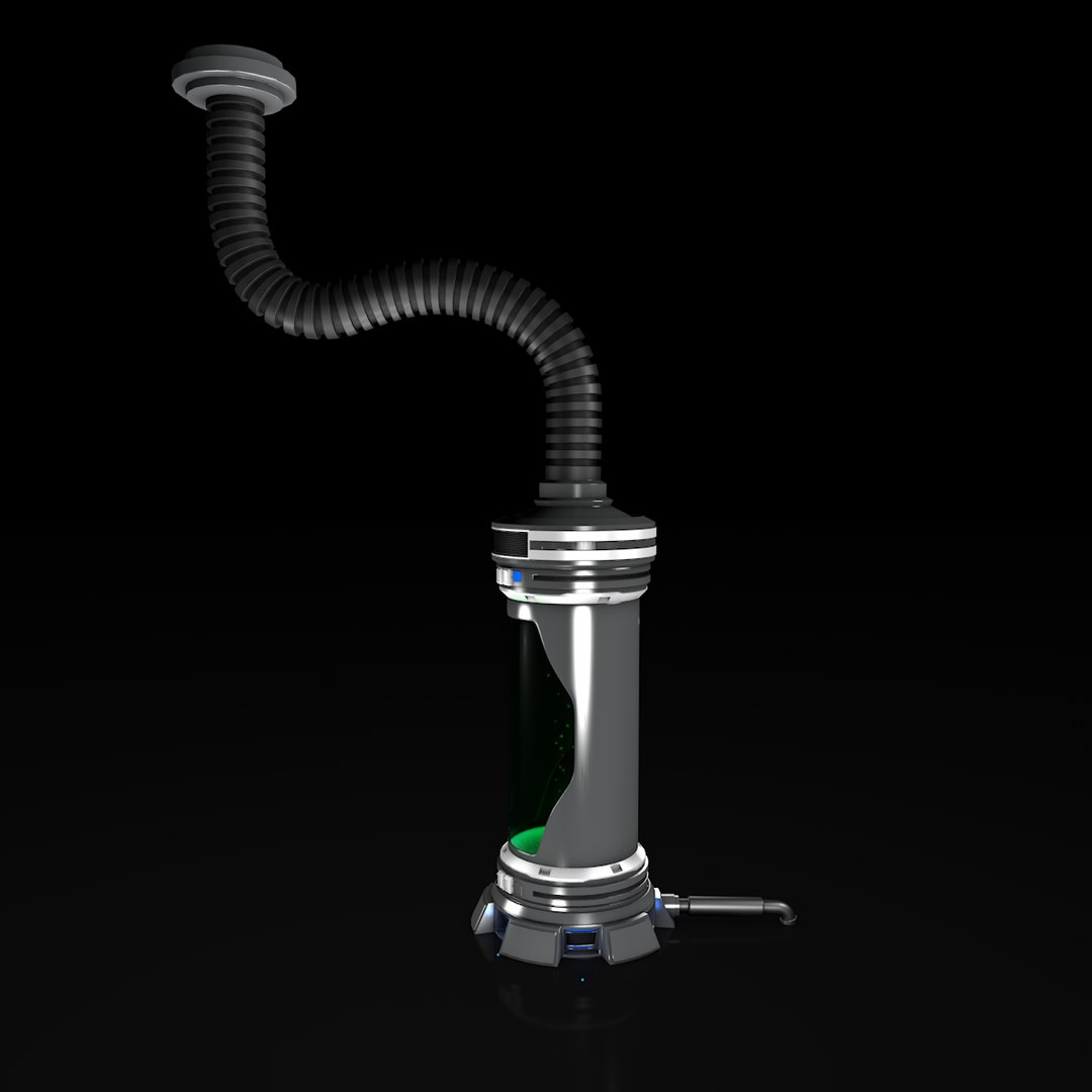 3D Sci Fi Liquid Container - TurboSquid 1382366