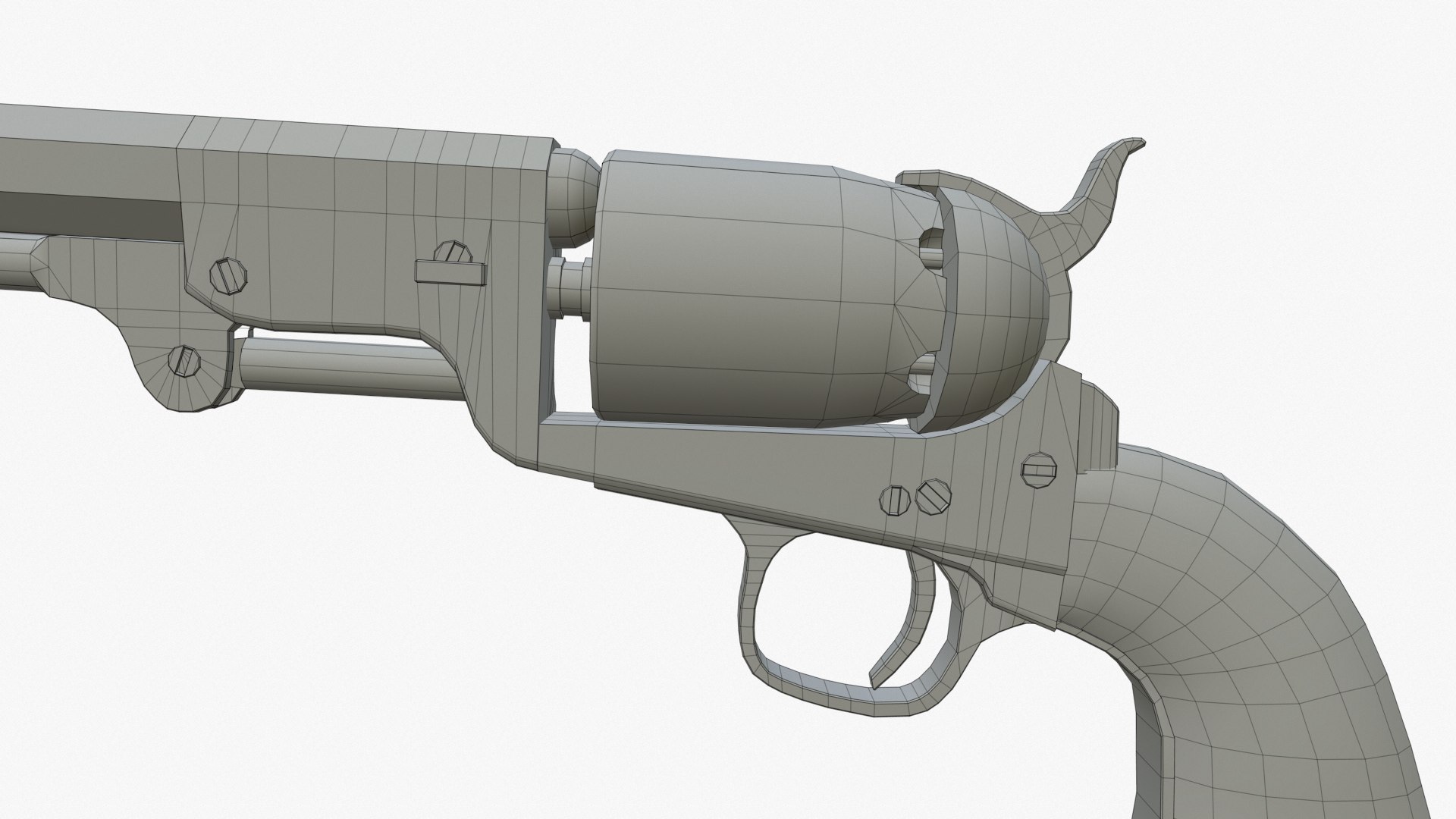 Free 3D Revolver Colt Navy 1851 Model - TurboSquid 1402920