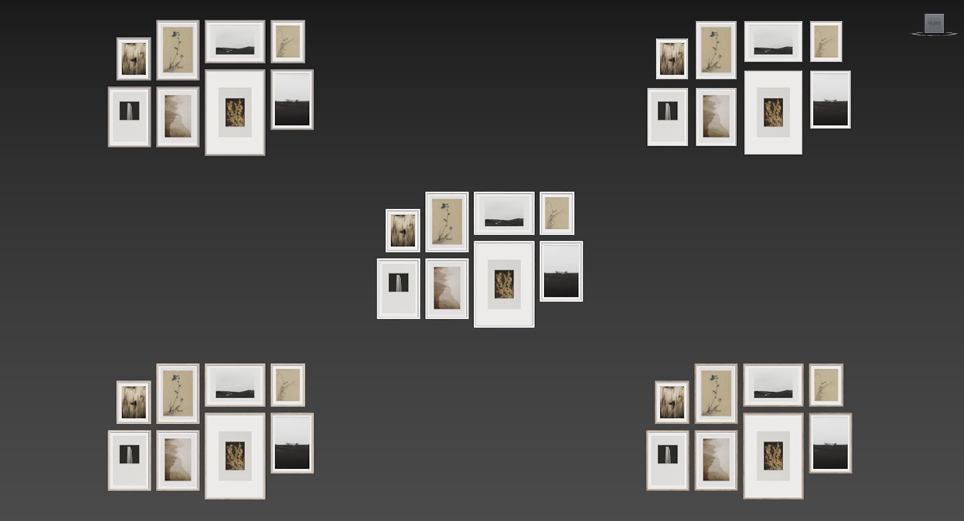 Picture Frames Set-435 3D Model - TurboSquid 2090706