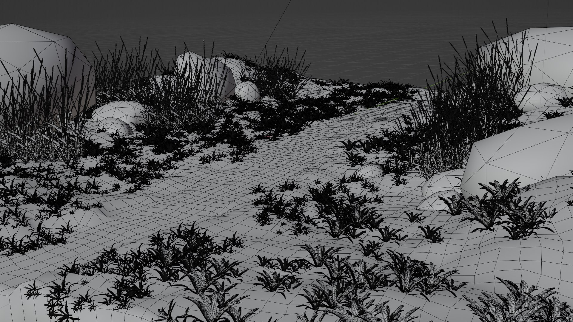 Free 3D Rocks Grass Model - TurboSquid 2233748