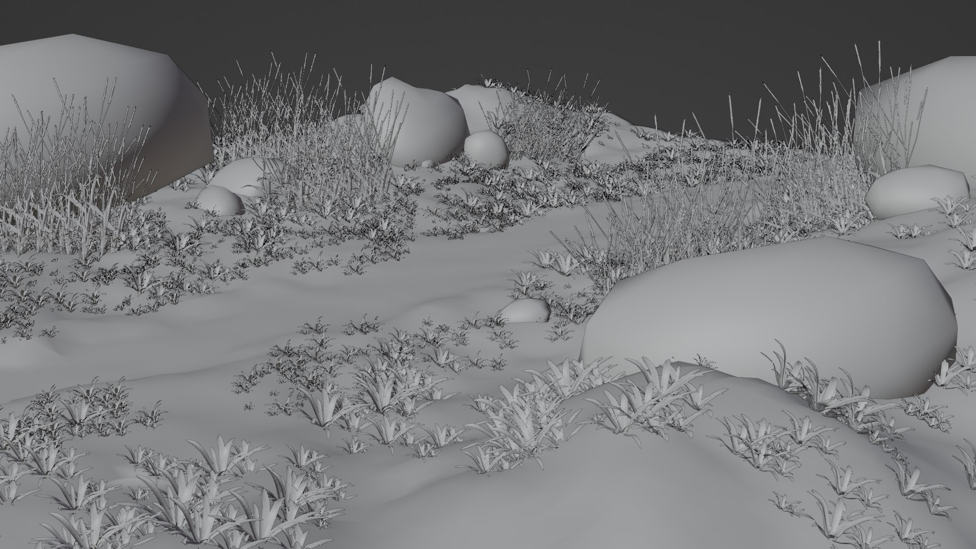 Free 3D Rocks Grass Model - TurboSquid 2233748