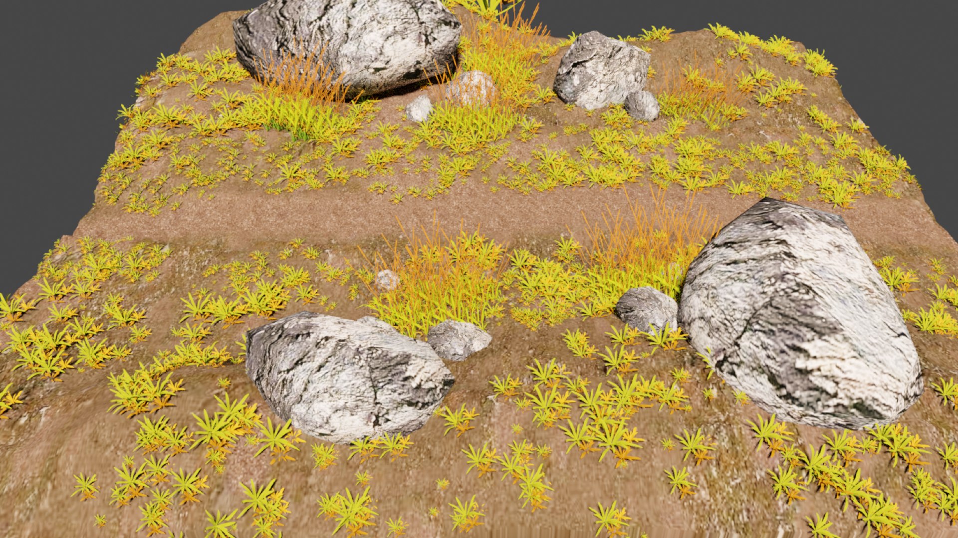 Free 3D Rocks Grass Model - TurboSquid 2233748