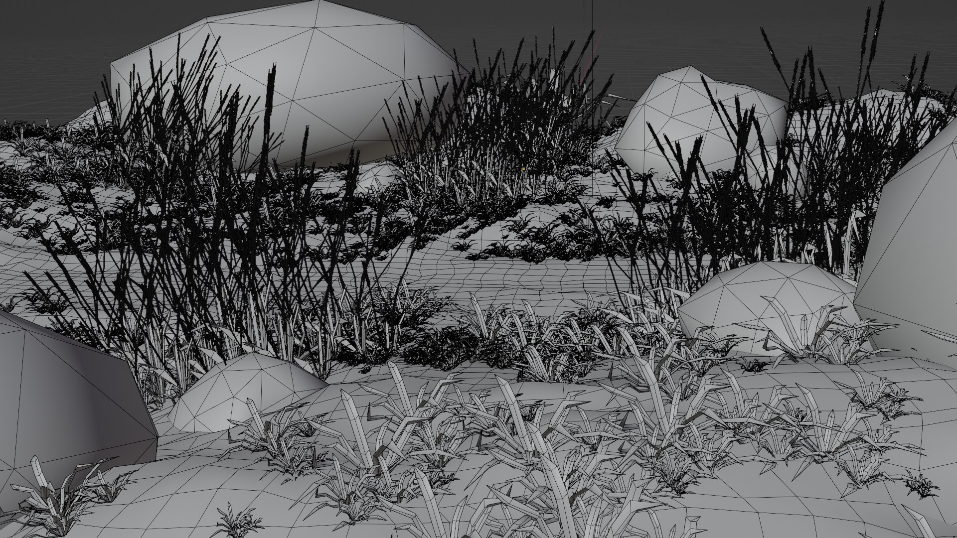 Free 3D Rocks Grass Model - TurboSquid 2233748
