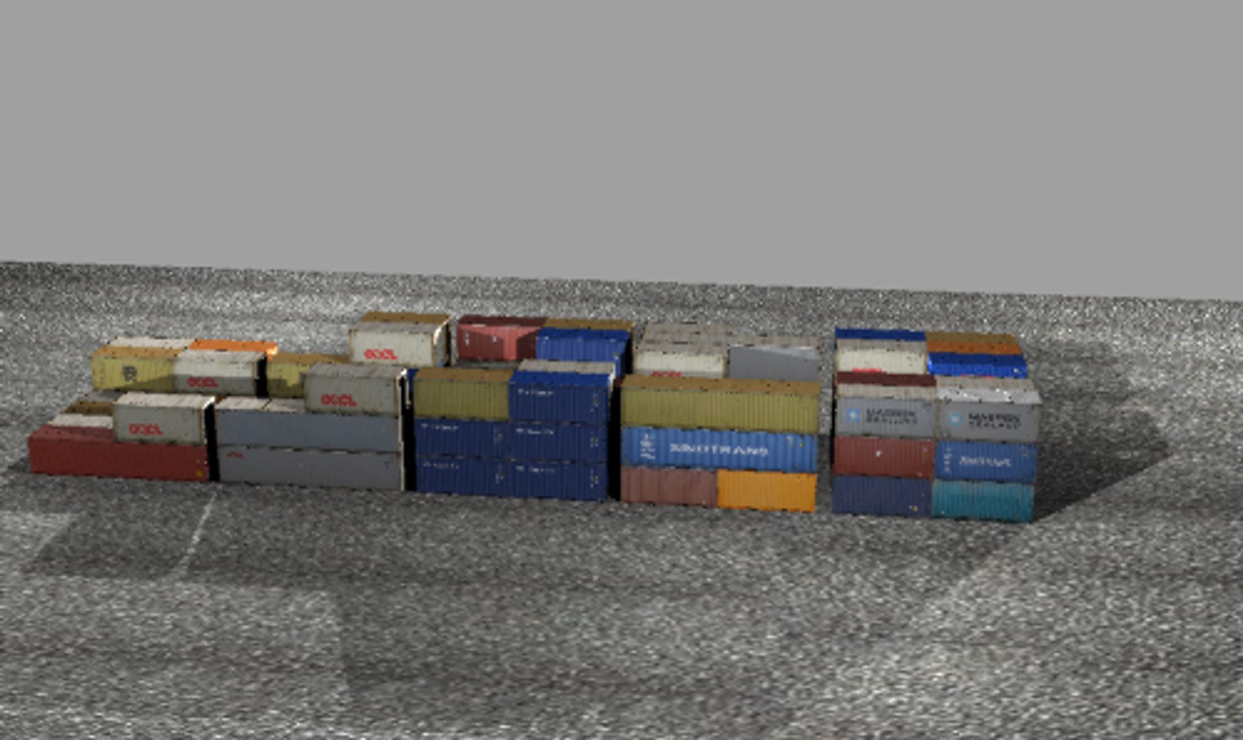 3d Container Stack