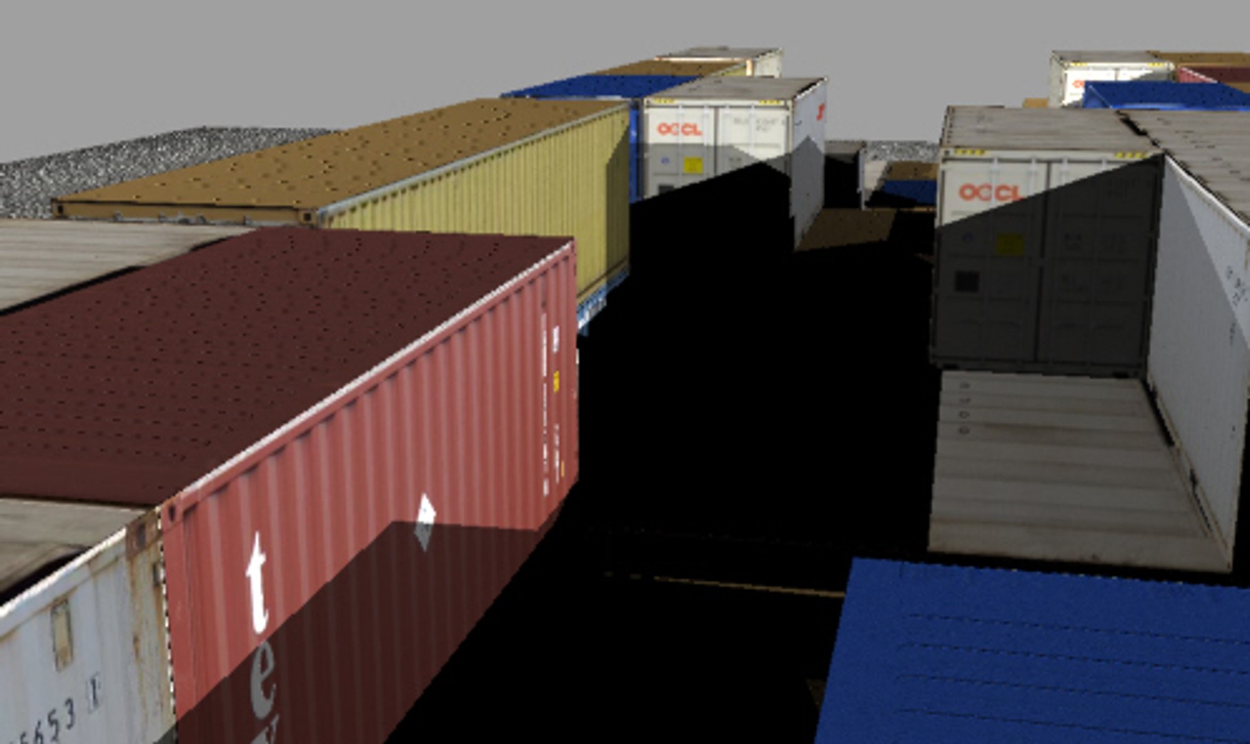 3d Container Stack