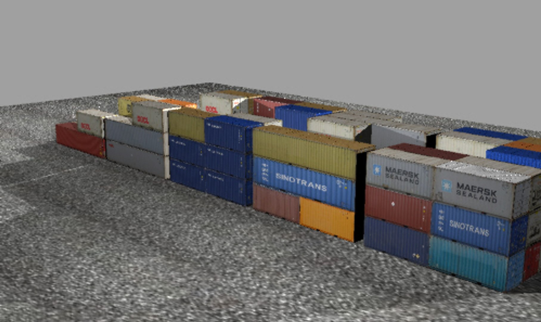 3d Container Stack