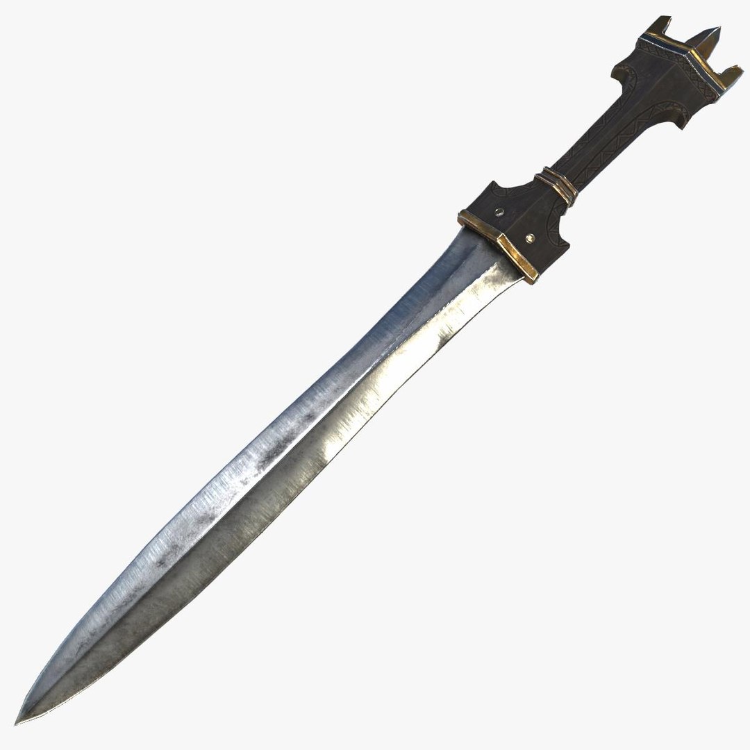 3D Fantasy Sword RPG Somali Belawa Billao Billaawe Gladius Xiphos Knife ...