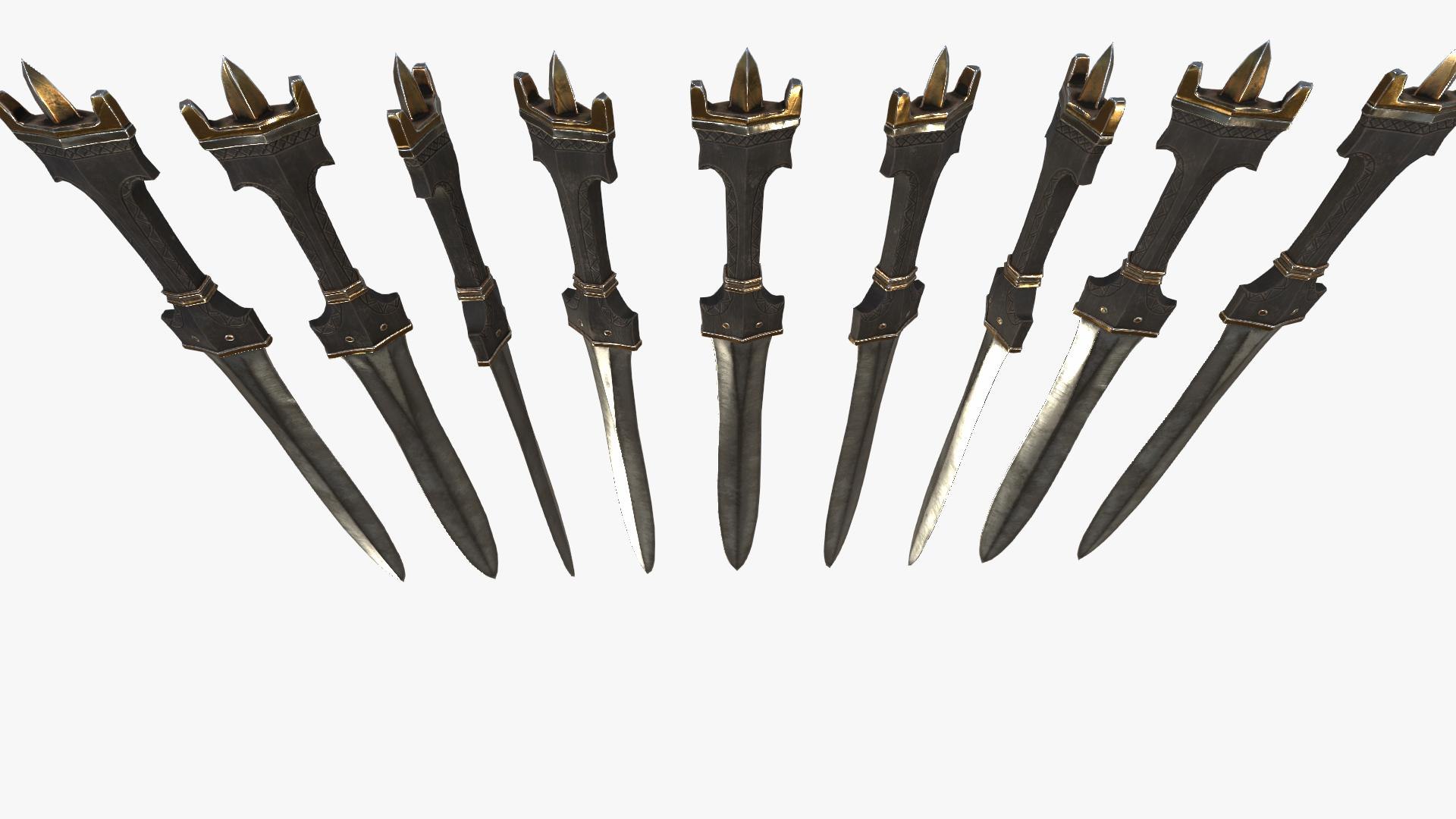 3D Fantasy Sword RPG Somali Belawa Billao Billaawe Gladius Xiphos Knife ...