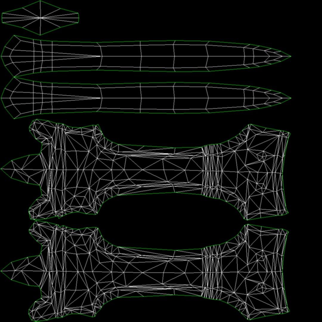 3D Fantasy Sword RPG Somali Belawa Billao Billaawe Gladius Xiphos Knife ...