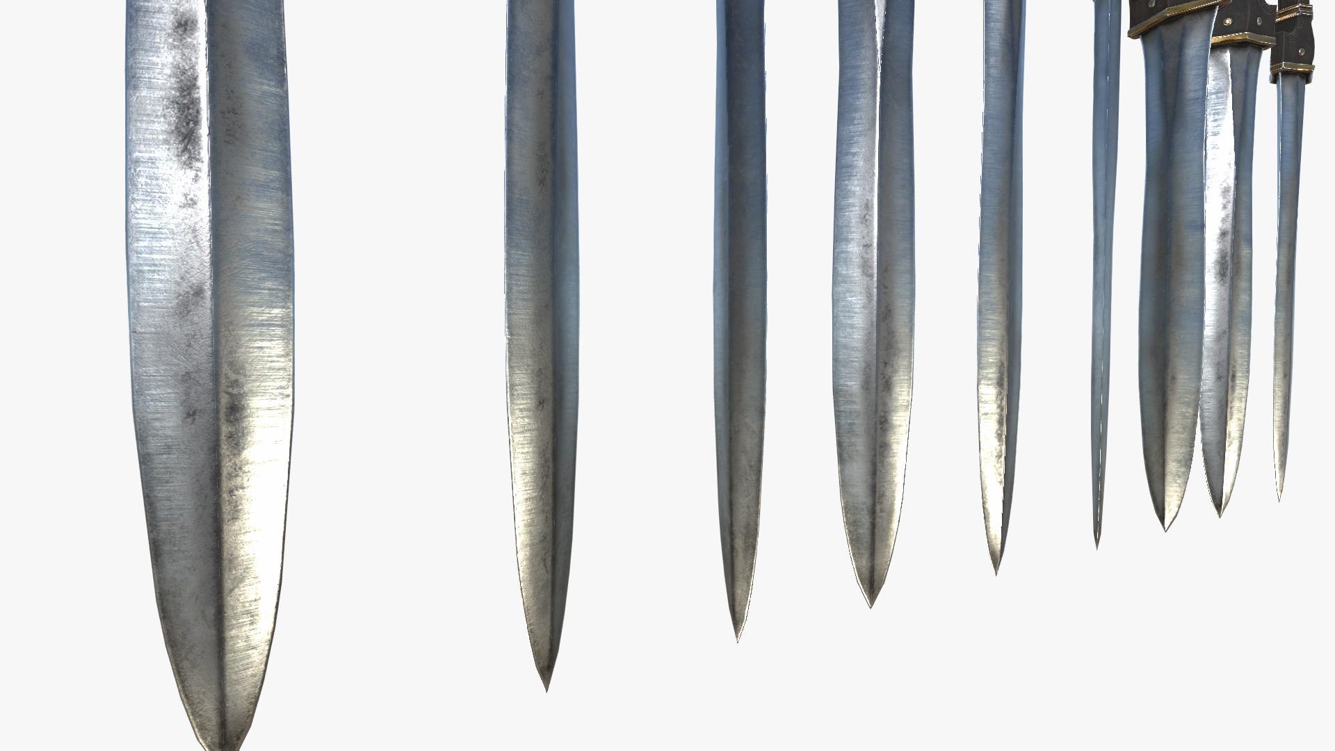 3D Fantasy Sword RPG Somali Belawa Billao Billaawe Gladius Xiphos Knife ...