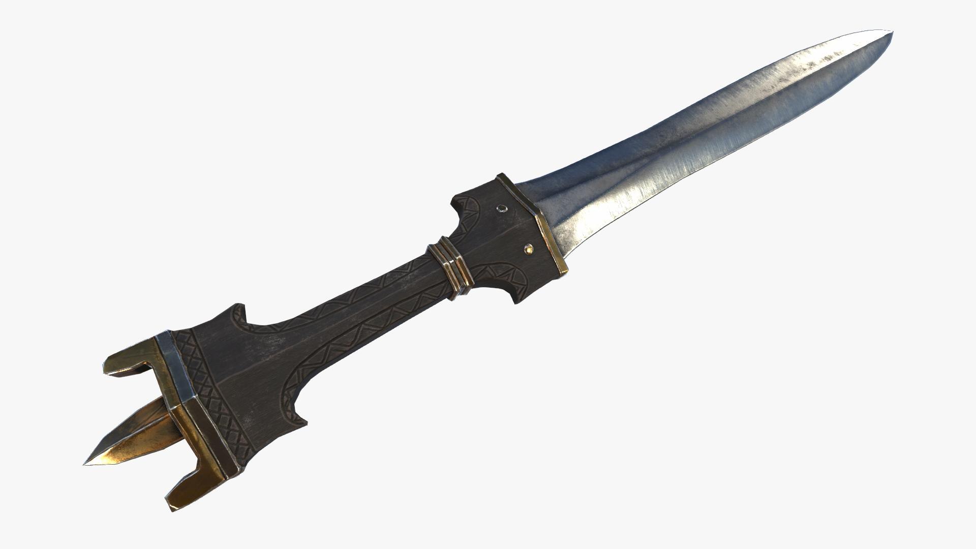 3D Fantasy Sword RPG Somali Belawa Billao Billaawe Gladius Xiphos Knife ...