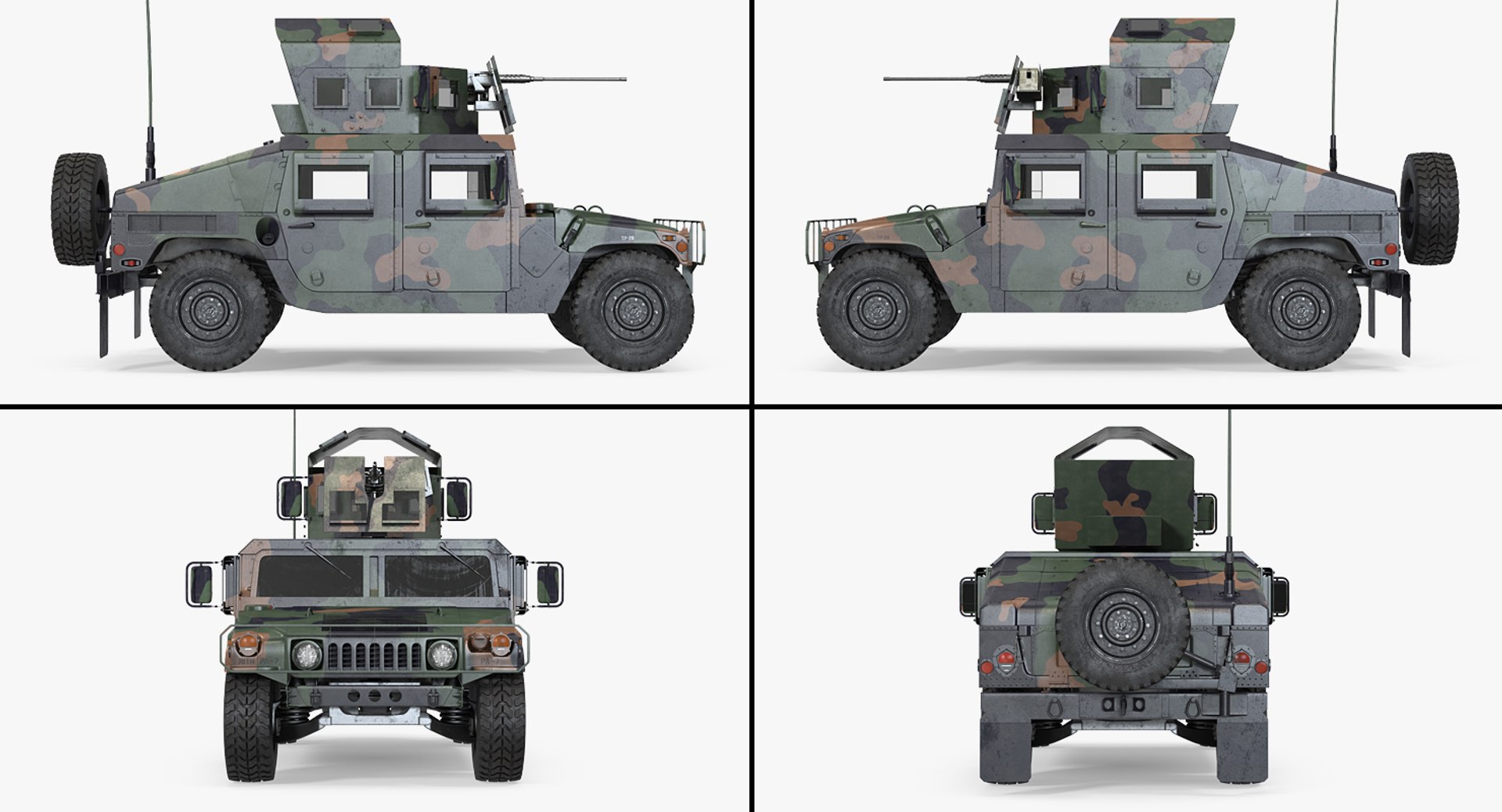 3d max humvee m1151 enhanced armament