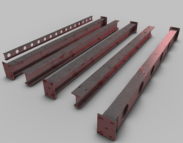 i-beam beam 3d obj